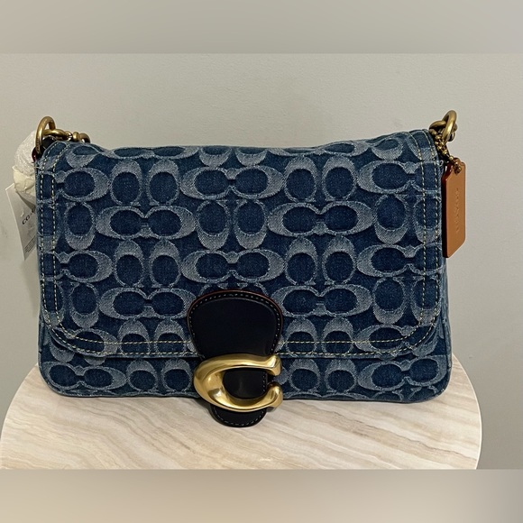 Coach | Bags | Nwt Coach Soft Tabby Shoulder Bag In Signature Denim ...